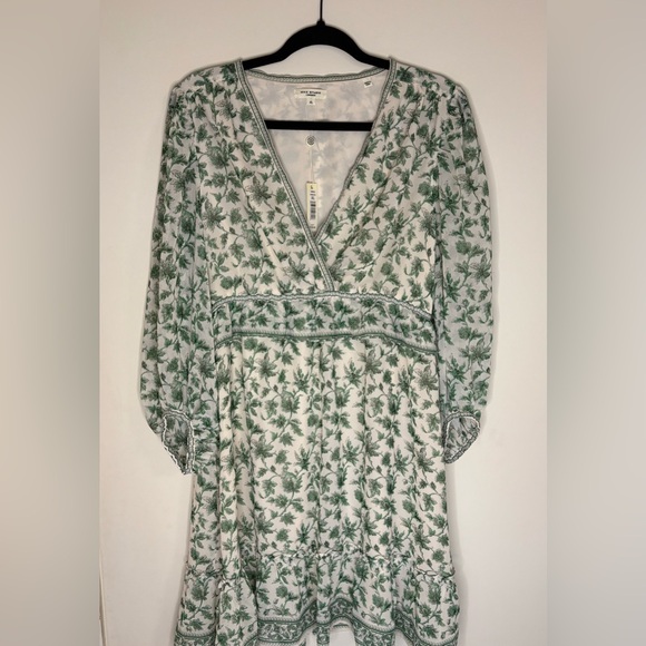 Max Studio | Dresses | Nwt Max Studio Green White Floral Print Balloon ...